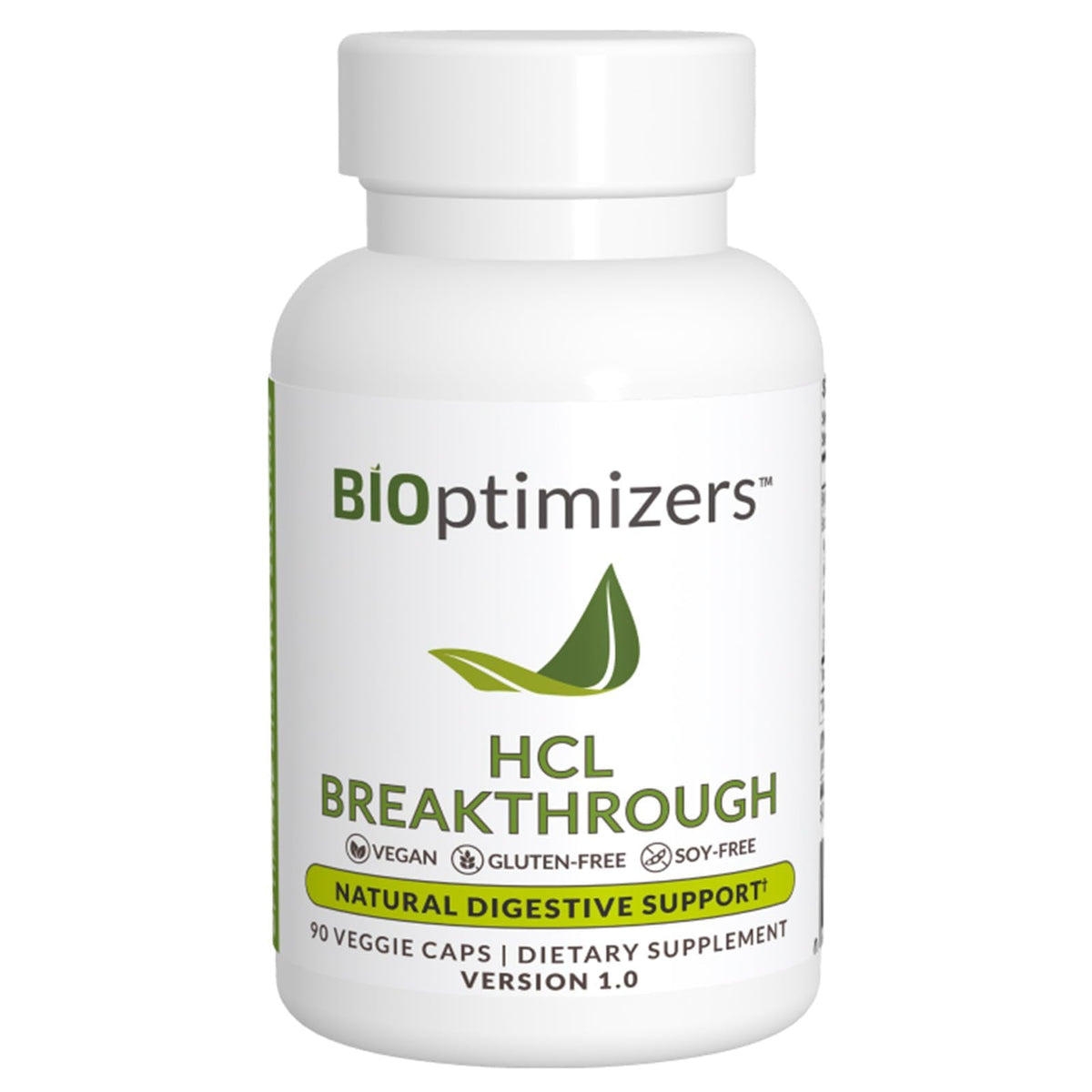 BiOptimizers HCL Breakthrough 90 Pepsin-Free Capsules — Hebron Nutrition