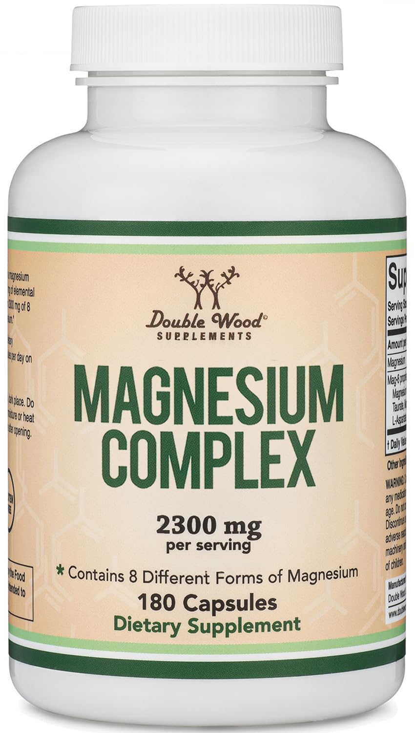 Double Wood Magnesium Complex Supplement 180 Capsules — Hebron Nutrition
