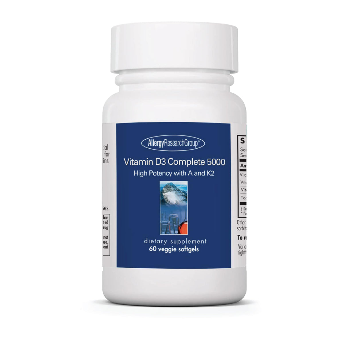 Allergy Research Group Vitamin D3 Complete 5000 IU 60 Softgels — Hebron ...