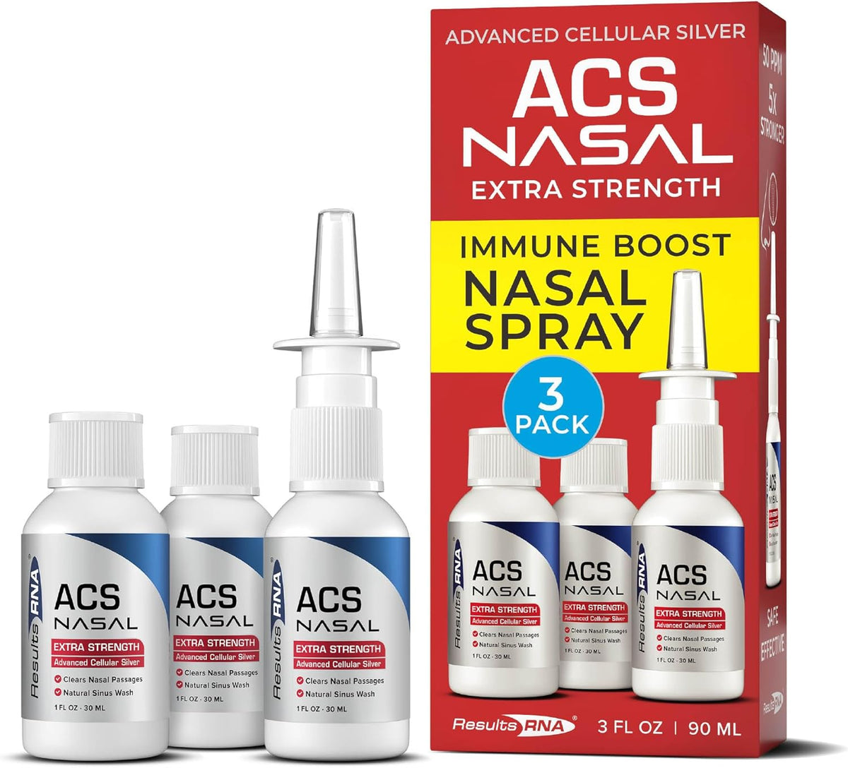Results RNA - ACS 200 Nasal Extra Strength 3 Bottle Pack — Hebron Nutrition