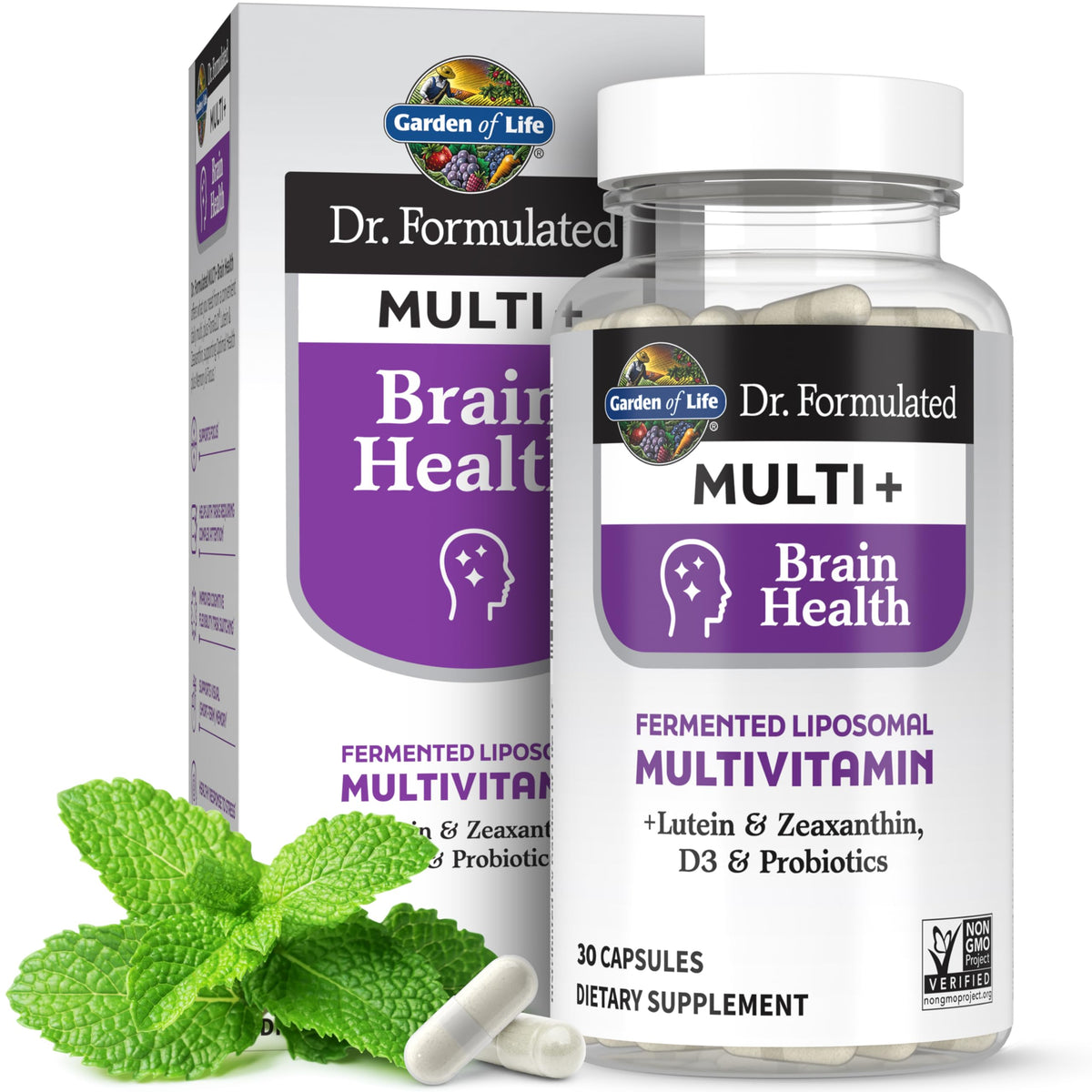Garden of Life Dr Formulated Multi+ Brain Health 30 Capsules — Hebron ...