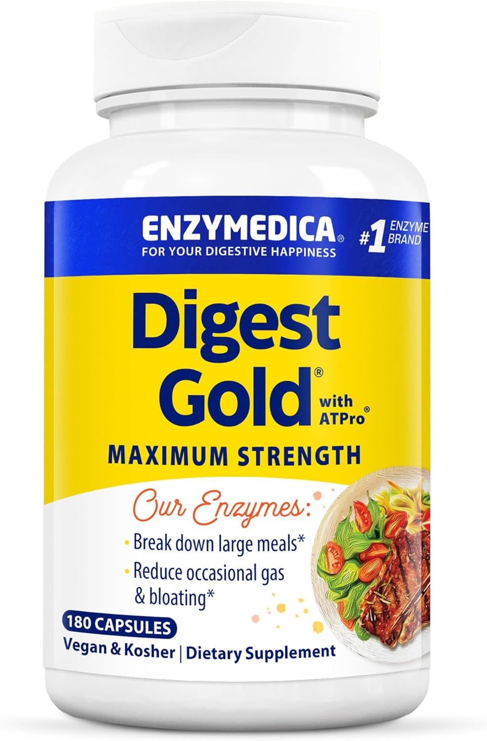 Enzymedica Digest Gold + ATPro 180 Capsules — Hebron Nutrition