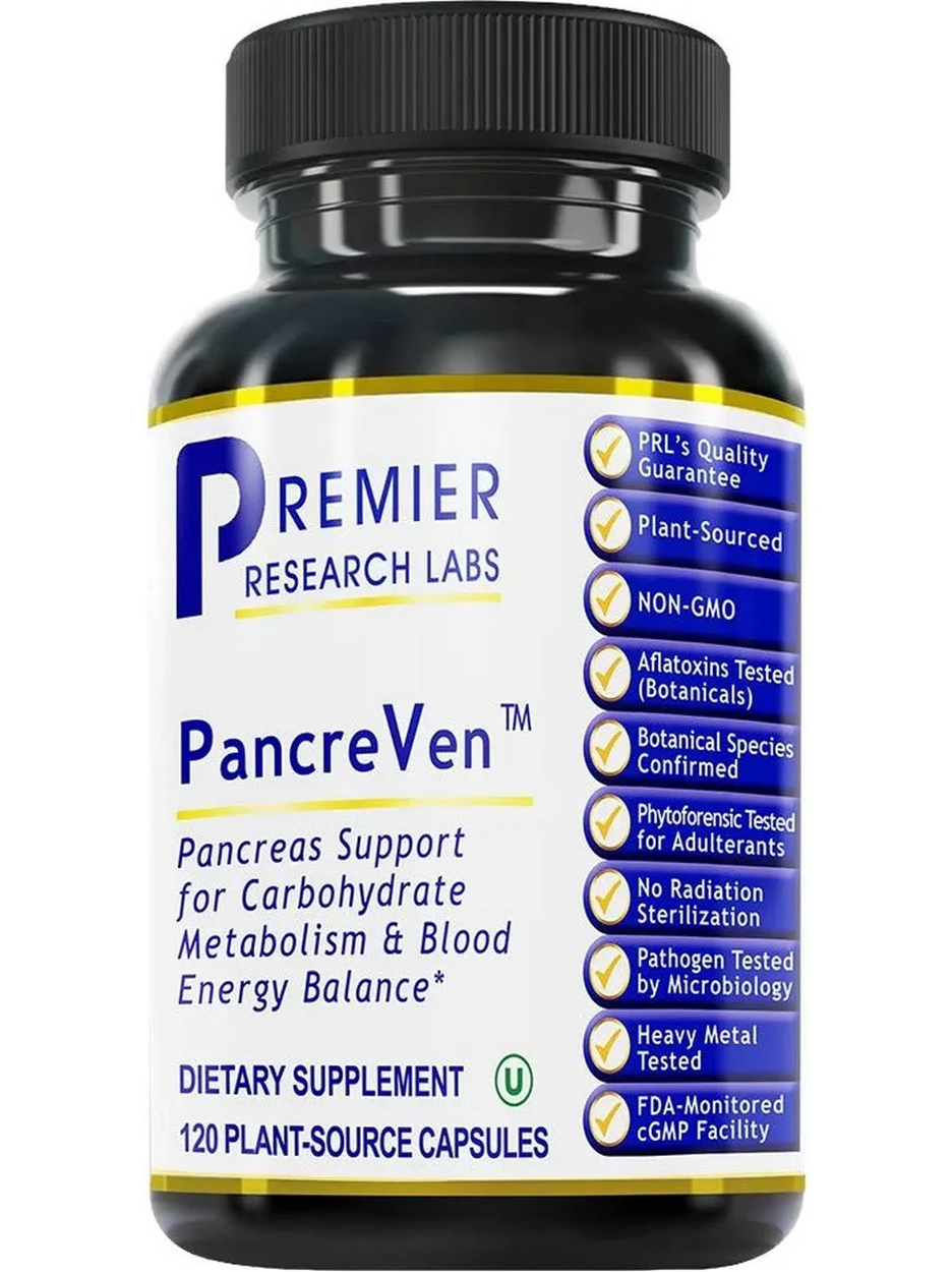 Premier Research Labs PancreVen 120 Vegetarian Capsules — Hebron Nutrition