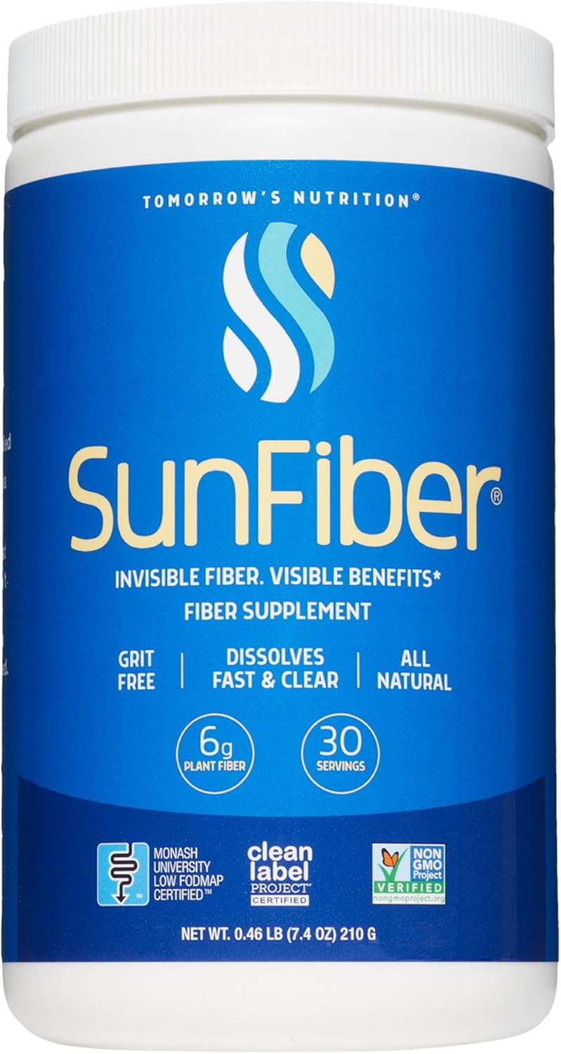 Tomorrow's Nutrition Sunfiber Prebiotic Fiber Supplement 30 Servings ...