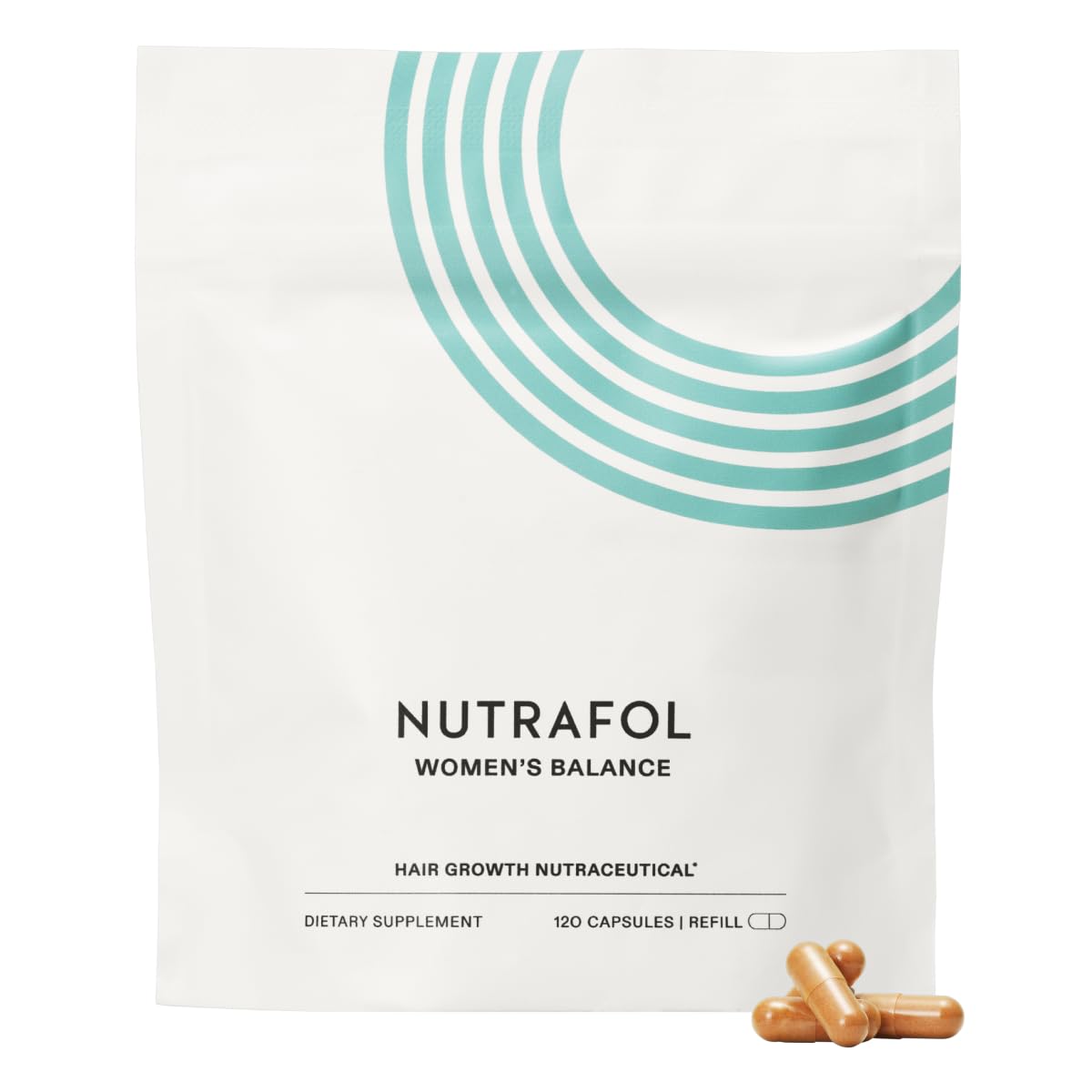 Nutrafol Women's Balance Hair Growth 1 Month Supply 1 Refill Pouch ...