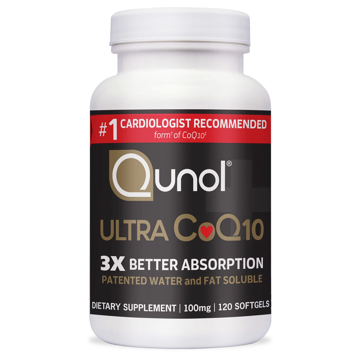 Qunol Ultra CoQ10 100mg 120ct Softgels — Hebron Nutrition