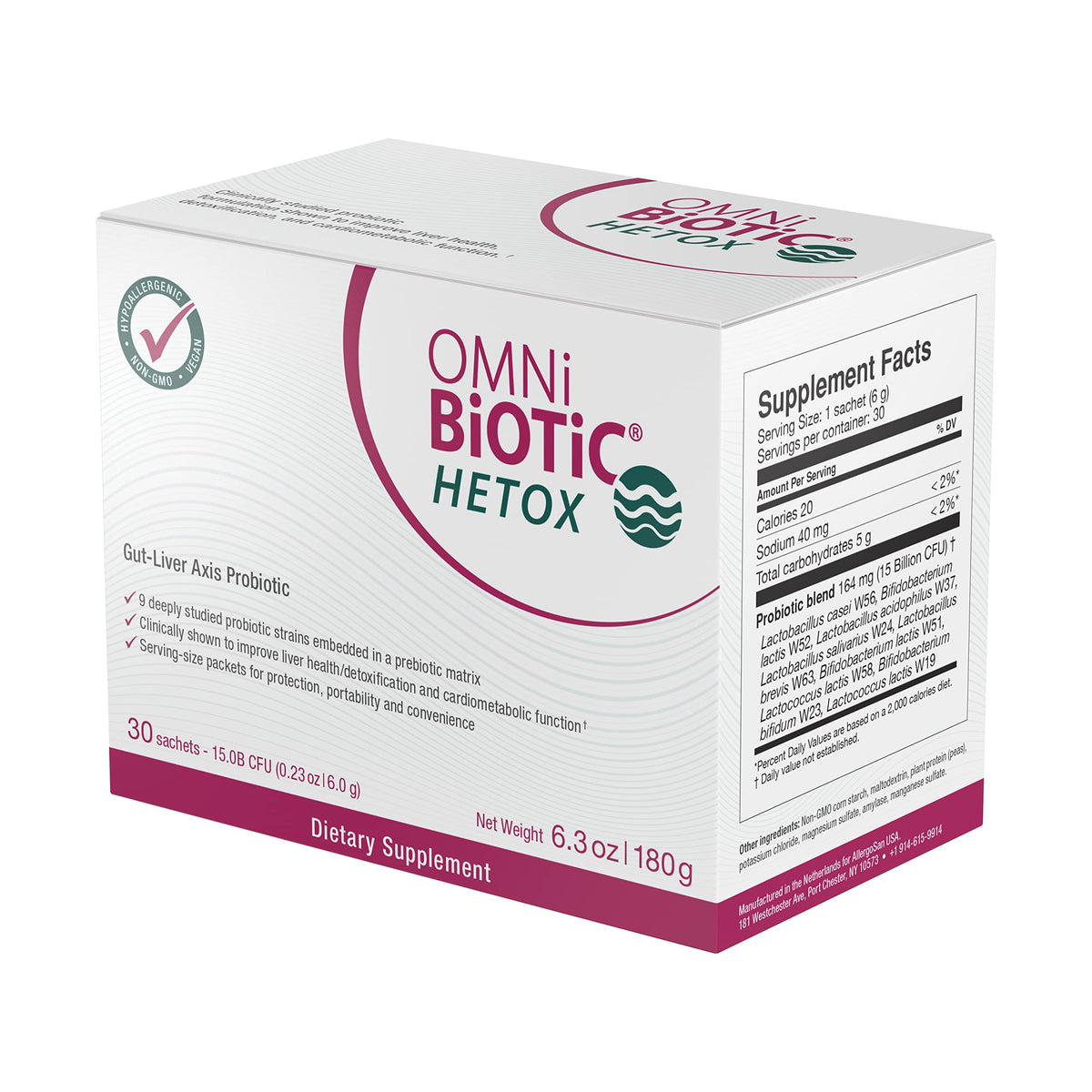 OMNi BiOTiC Hetox Probiotic Liver Detox 30 Sachets — Hebron Nutrition